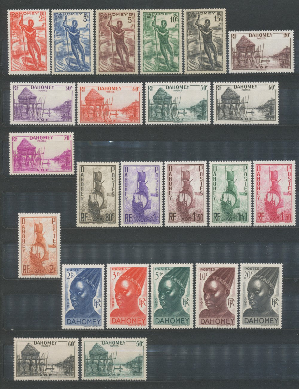 1941-44 Colonie Française DAHOMEY N°120 à 145 +151/152 Neuf * TB E4207 ...